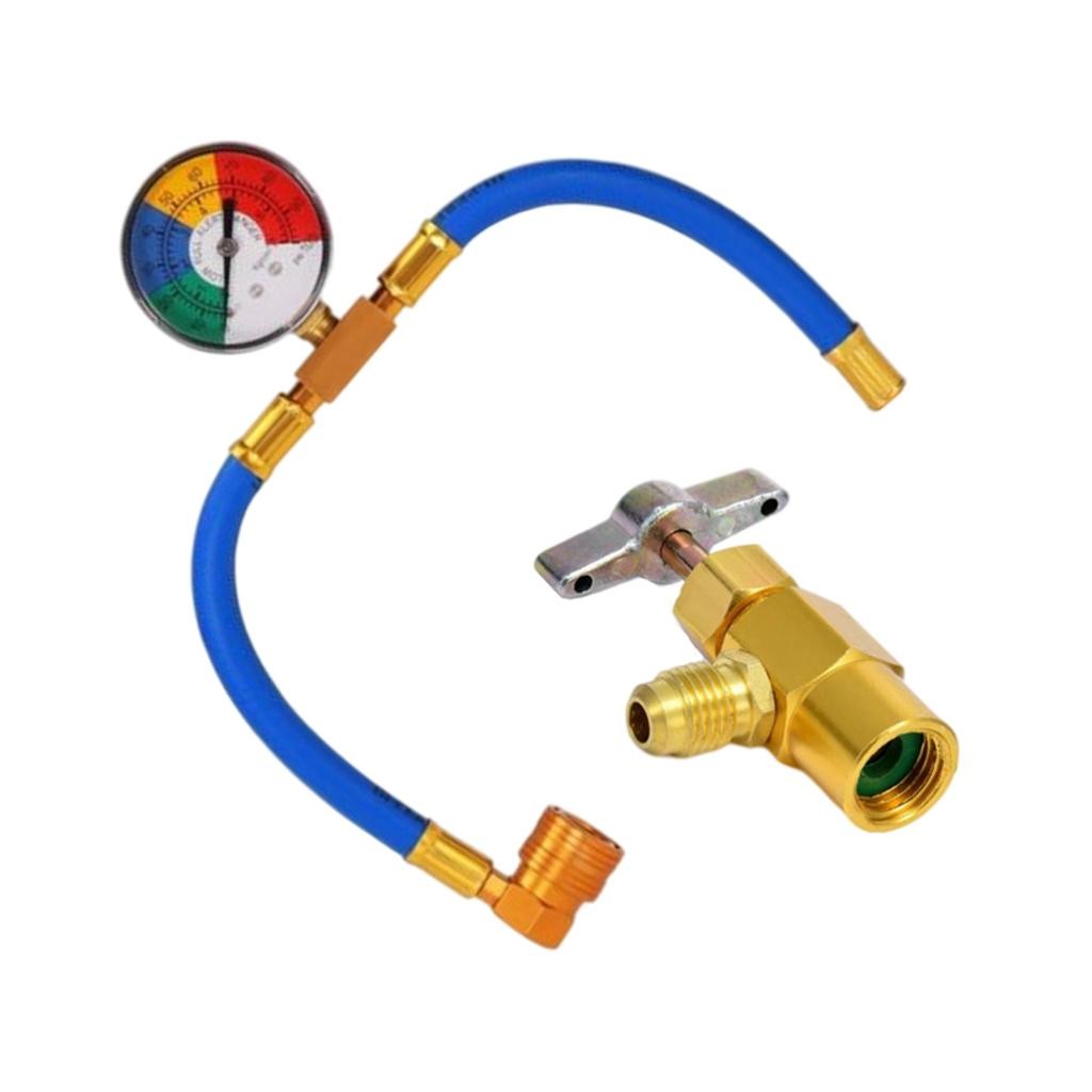 [DLph67] Ac Charge Hose For Gauge, Car R134a Refrigerant Recharge Kit ...