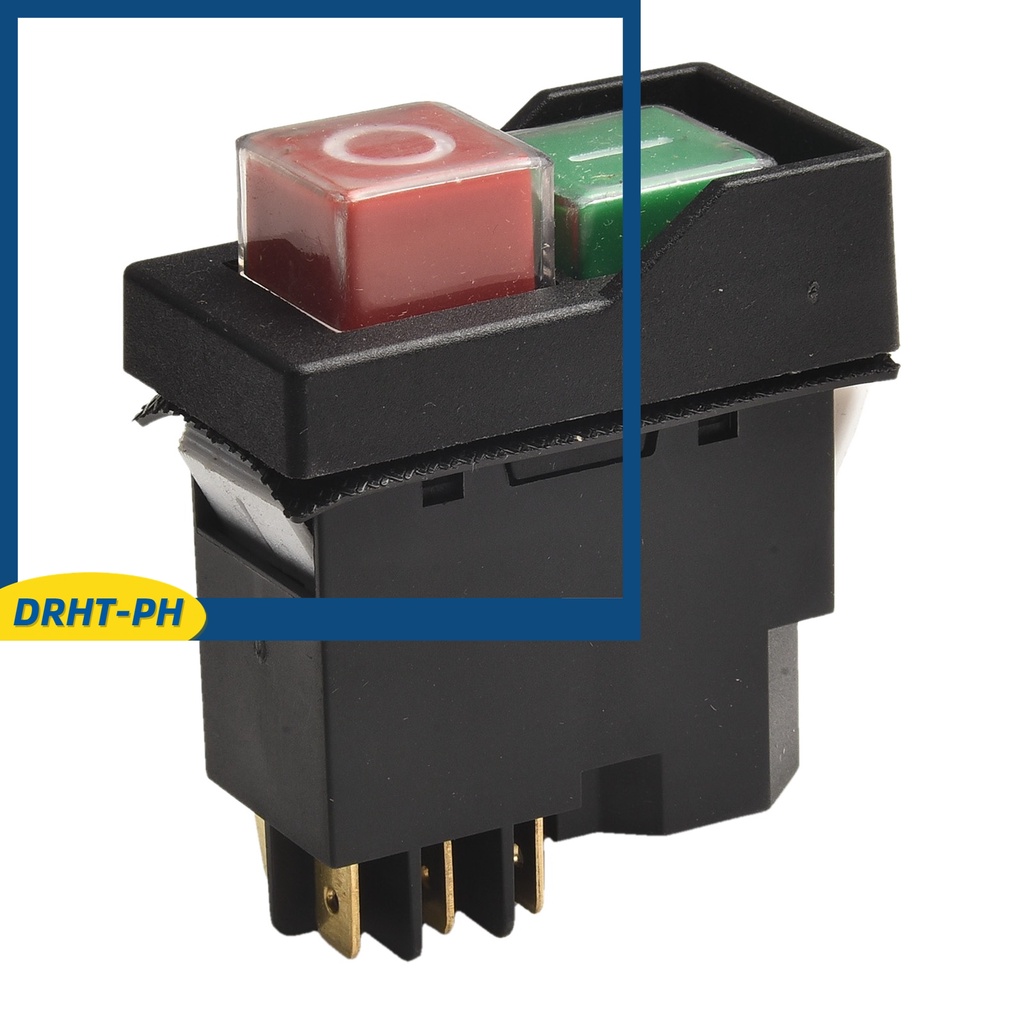 [DRHT] for KJD17 6-pin 18A 127V Pushbutton Switch 371450 for Table Saw ...