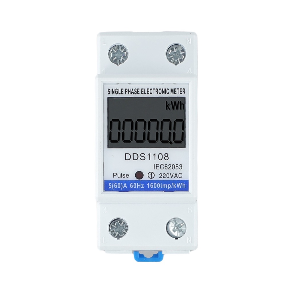 [HOT]LCD Single Phase Electric Energy Meter KWH AC Digital Watt-Hour ...