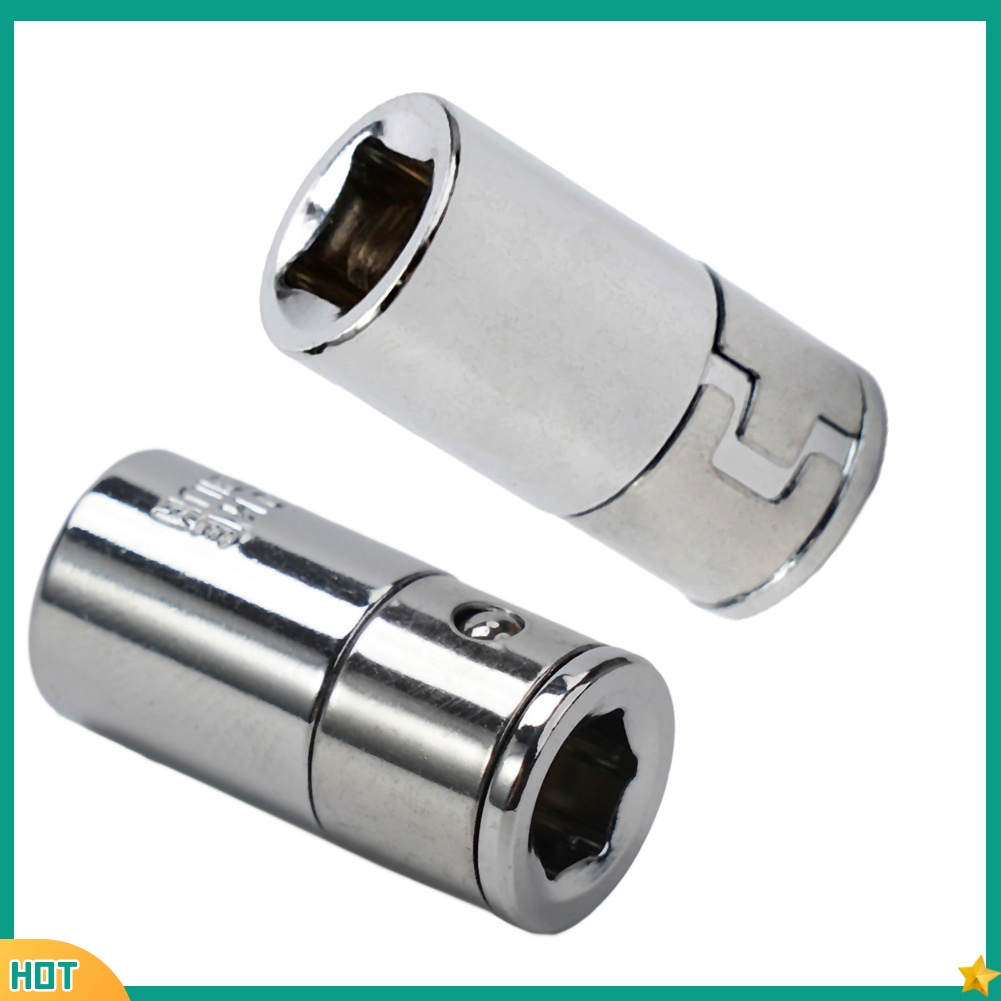 【smelling】 2PCS 1/4 Square Drive to 1/4 Hex Shank Socket Bits Converter ...