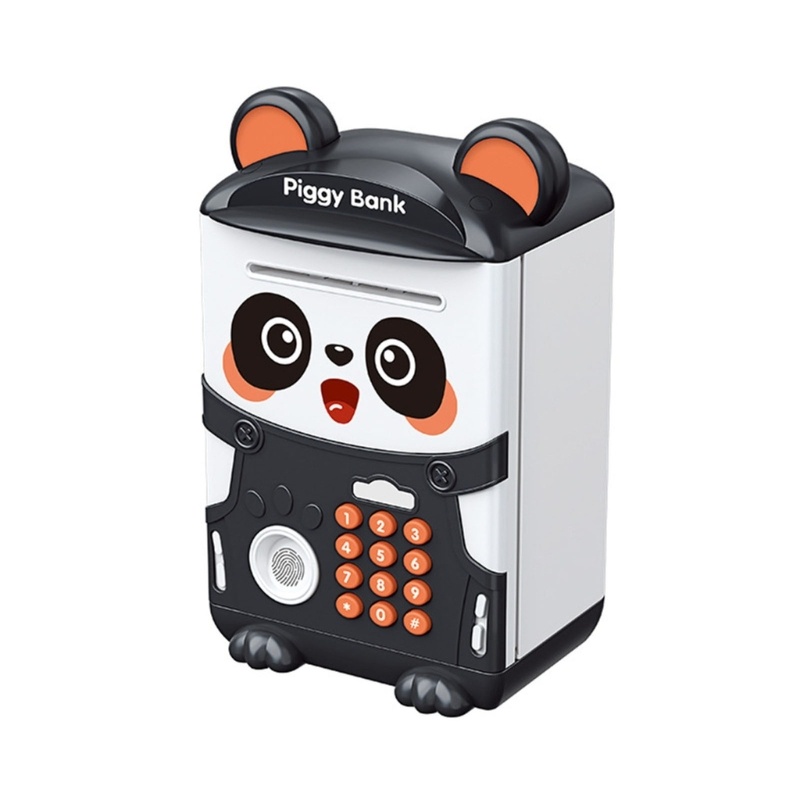 [DRHT] Cute Panda Bank with Password & Fingerprint: Fun Savings Toy for ...
