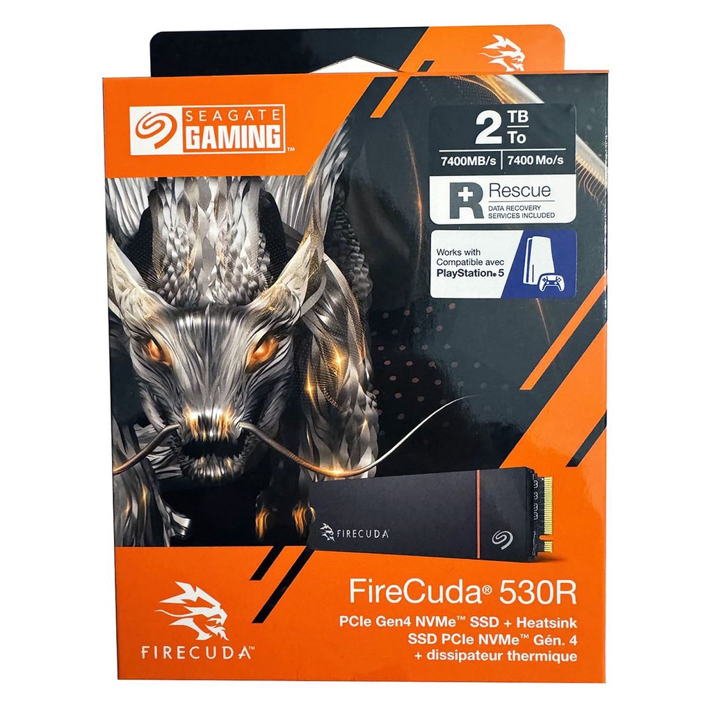 Seagate 2TB FireCuda 530R PCIe Gen4 M.2 SSD with Heatsink (R:7400MB/s ...