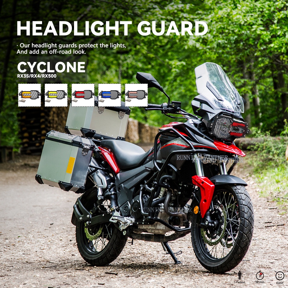 NEW Motorcycle Big And Small Eye Lampshade Headlight Protector Grille ...