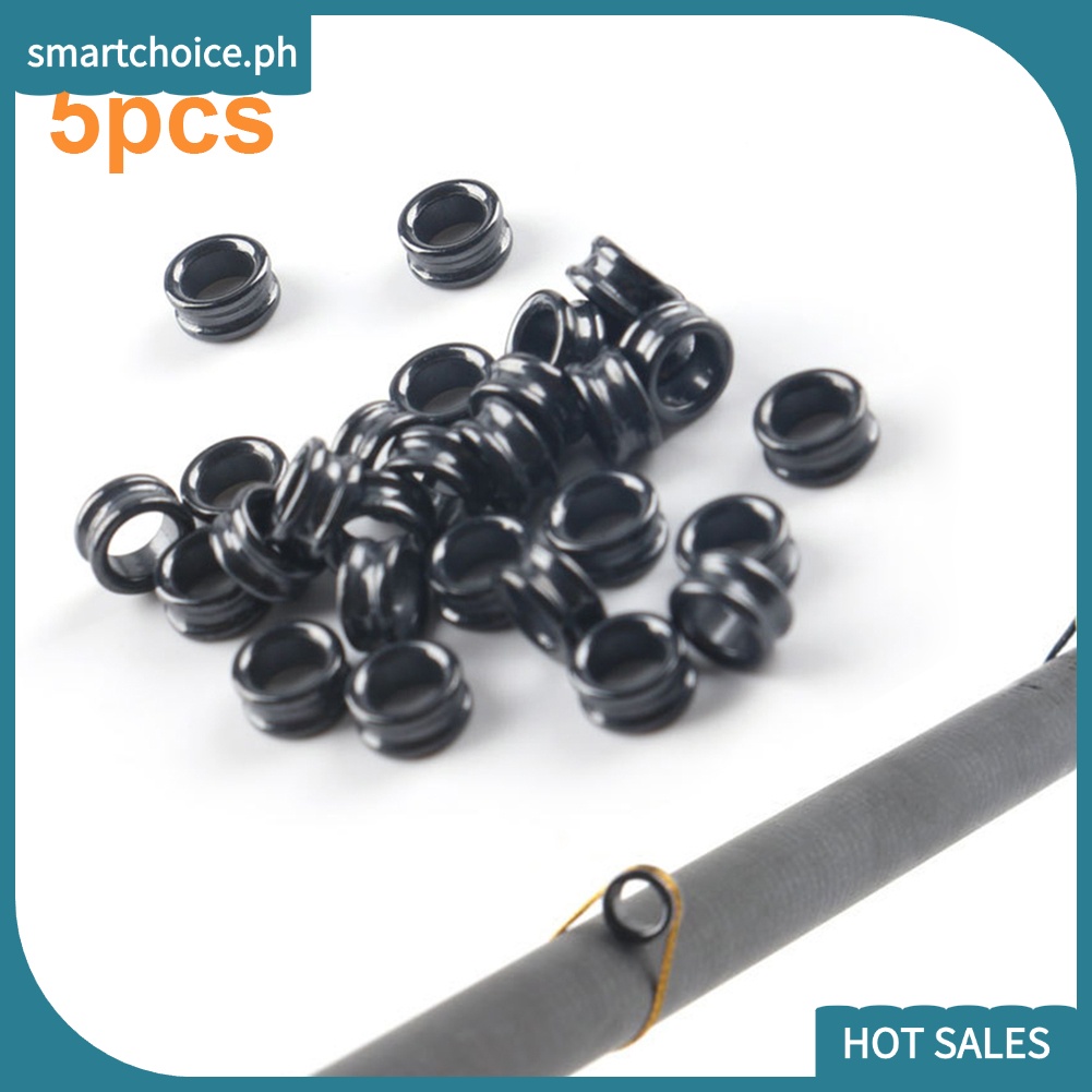 [SMT] 5pcs DIY Fishing Rod Guides Ring Ceramic Ring Rod Repair Kit ...