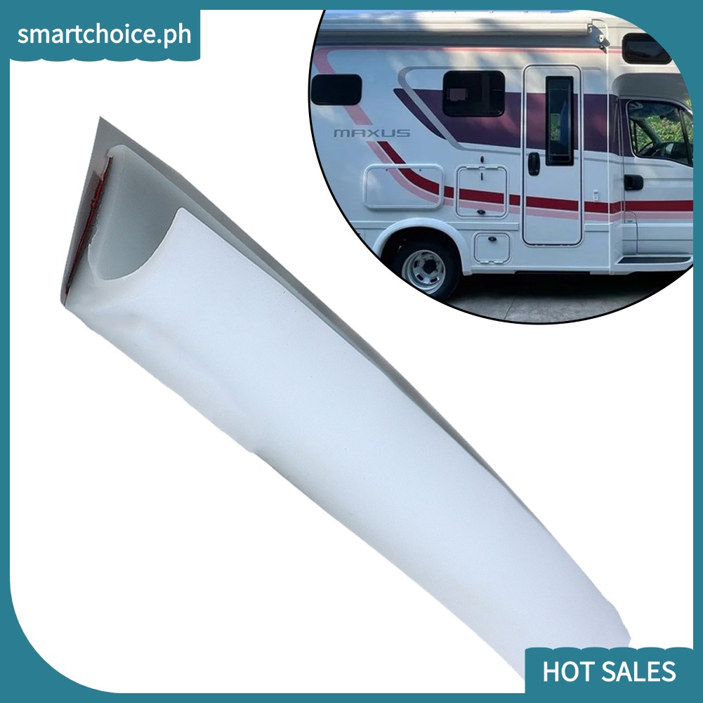 [SMT] White 2m PVC Rubber Seal Gutter Soft Rubber for Cars Vans ，RVs ...