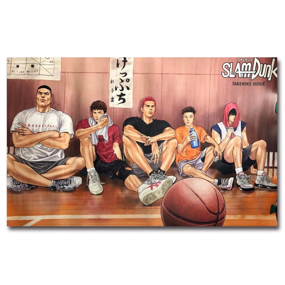 High Quantity Anime Dunk Basketball Themed Canvas Poster, Featuring ...
