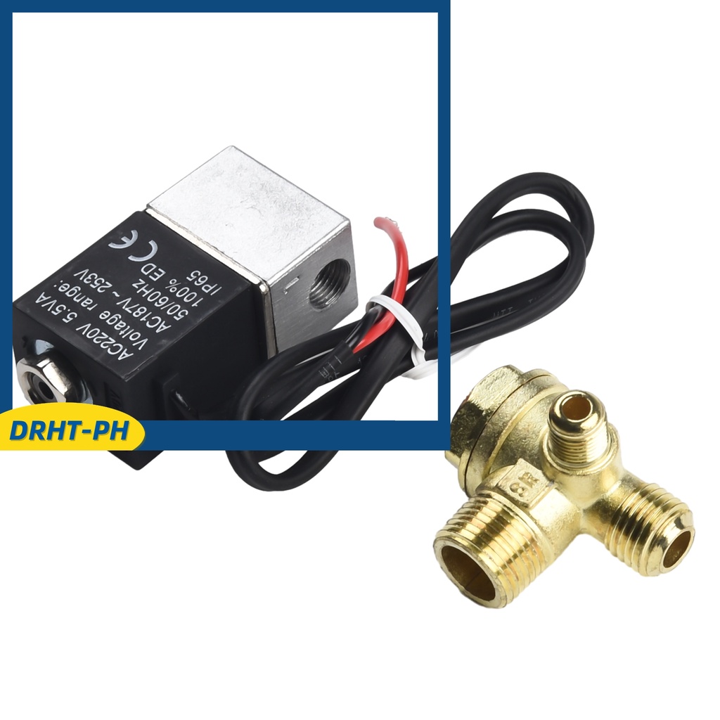 [DRHT] solenoid valve mute oil-free machine check valve bleed air ...