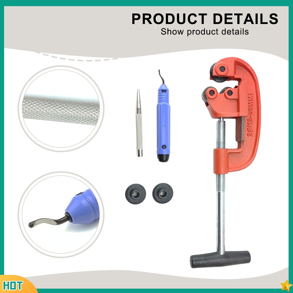 【smelling】 5pcs Heavy-Duty Pipe Cutter Set 12-50mm Adjustable Metal ...