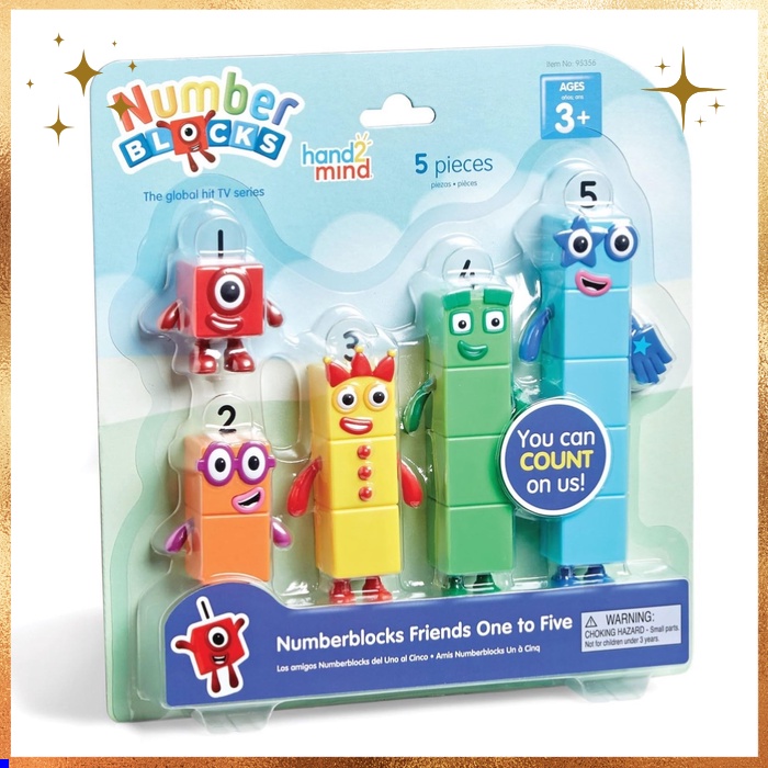 Numberblocks Friends One to Five Number Blocks Character Figure 5 Pack ...