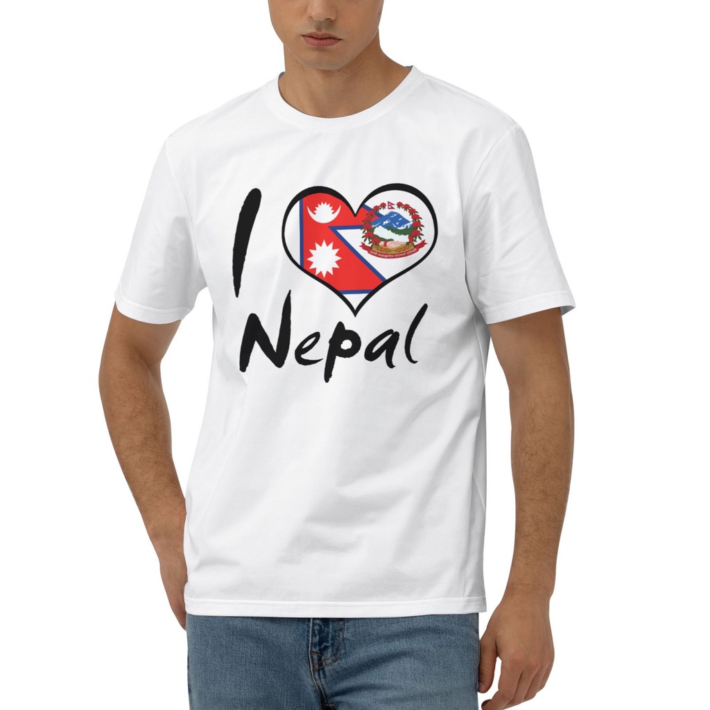 Nepal I Love Flag Popular Top Quality Men'S T-Shirt | Shopee Philippines