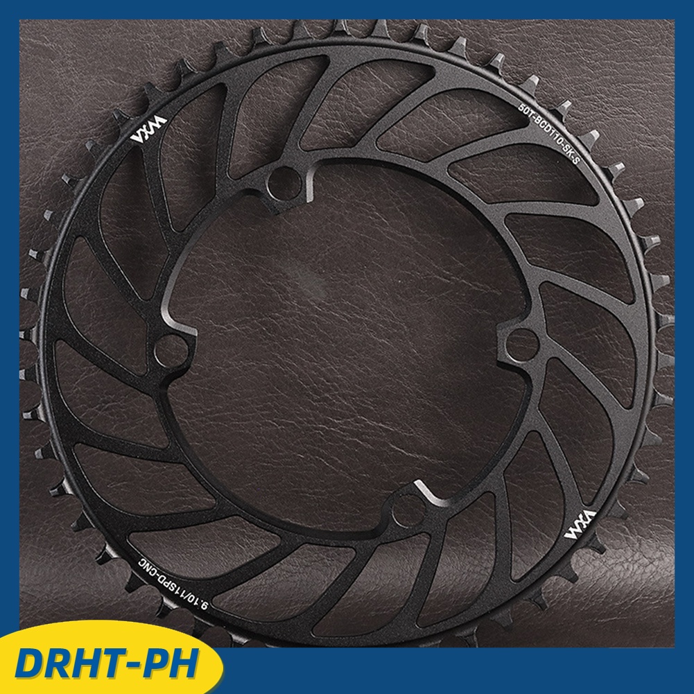 [DRHT] Road Bike Single Chainwheel 110BCD 4 Bolts 48T-56T Narrow Wide ...