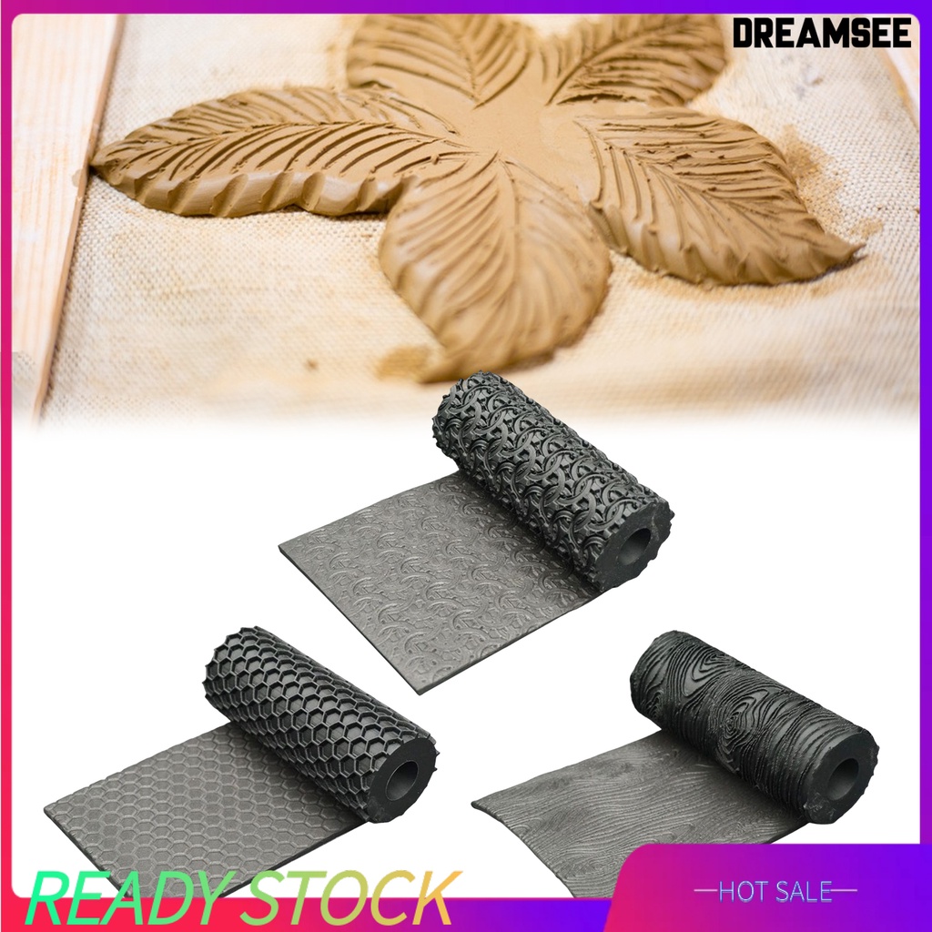 [DRM] Clay Texture Roller Pottery Stamp Roller Tool Textured Rolling ...