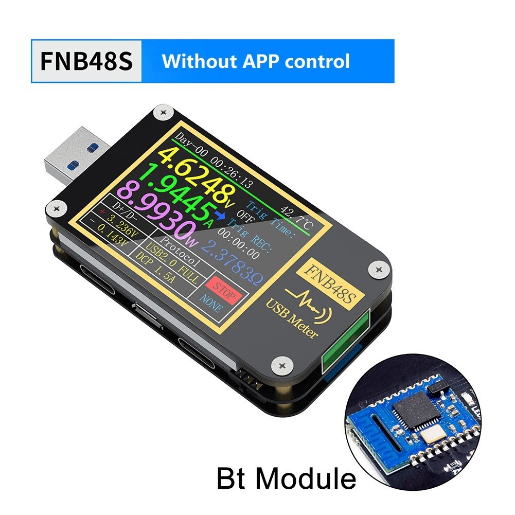 (ONMA-PH) FNB48S Current Voltmeter USB tester trigger for QC4+PD3.0 2.0 ...