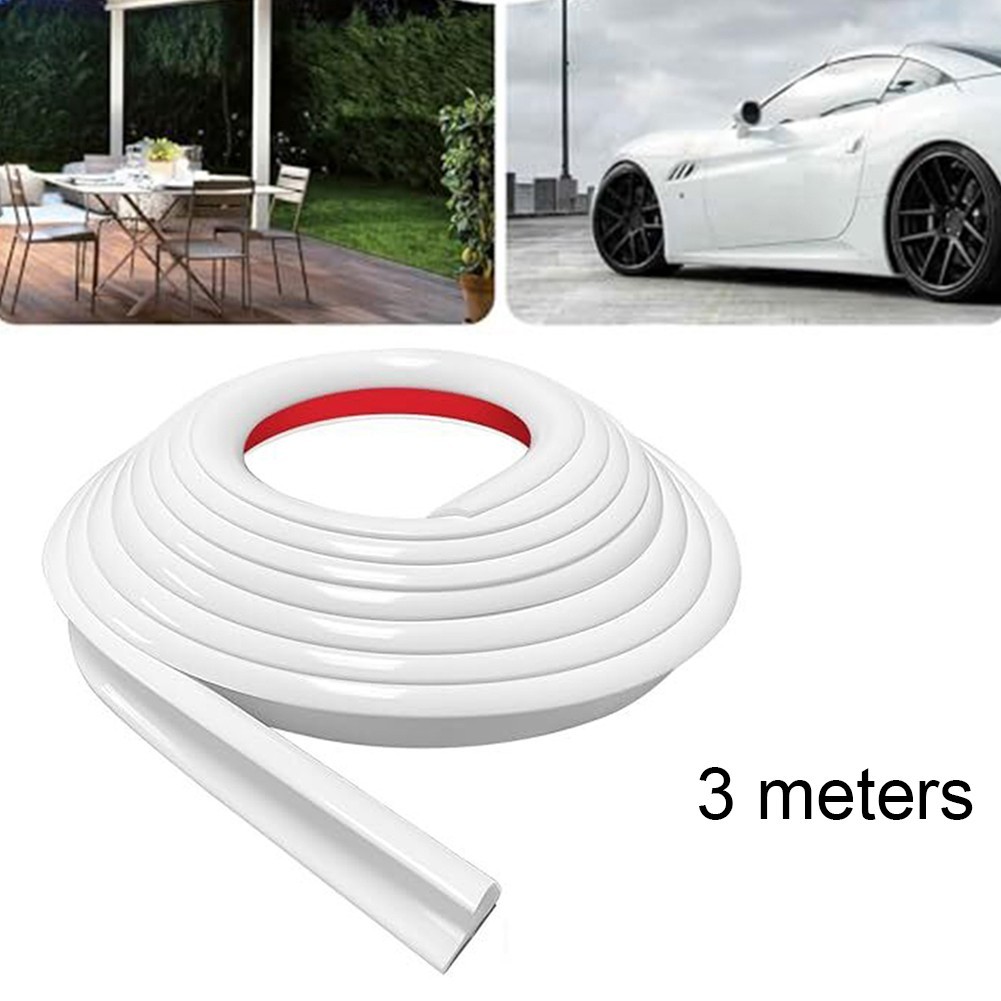 RV Rain Gutter 1/2" Height Drip Rail PVC Rain Strip Roof J Shape Rain ...