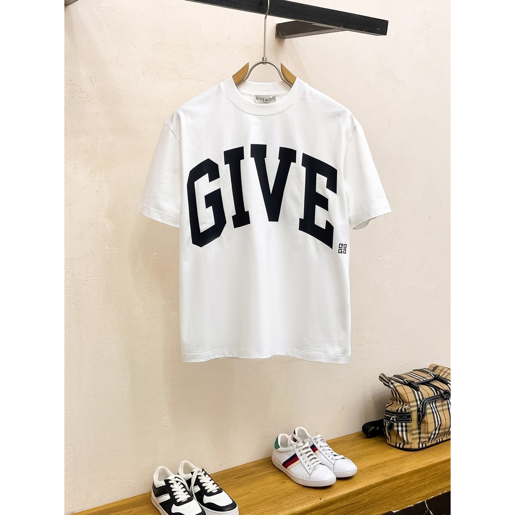 GI1894 White Large GIVE Printed T-Shirt | Shopee Philippines