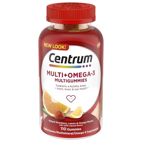 Centrum MultiGummies with Omega-3 – Adult Daily Multivitamin Gummies ...