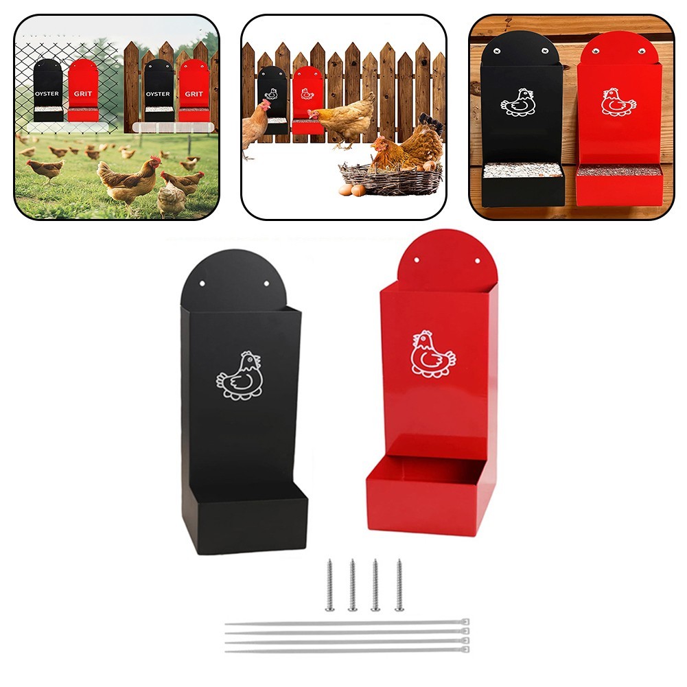 Metal Chicken Feed And Snack Dispenser Suspended Chicken Coop Feeding ...