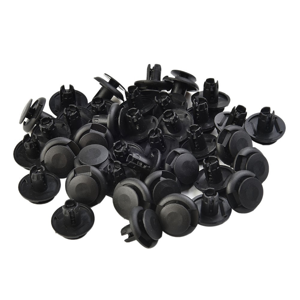 【MACD】 50Pcs 8mm Hole Plastic Push Pin Rivet Fastener Clips For Car ...