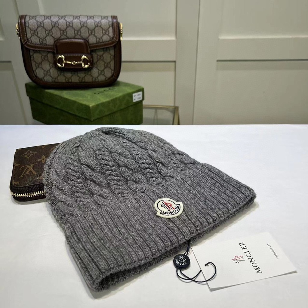 Classic Wool Rabbit Wool Knitted Hat | Shopee Philippines