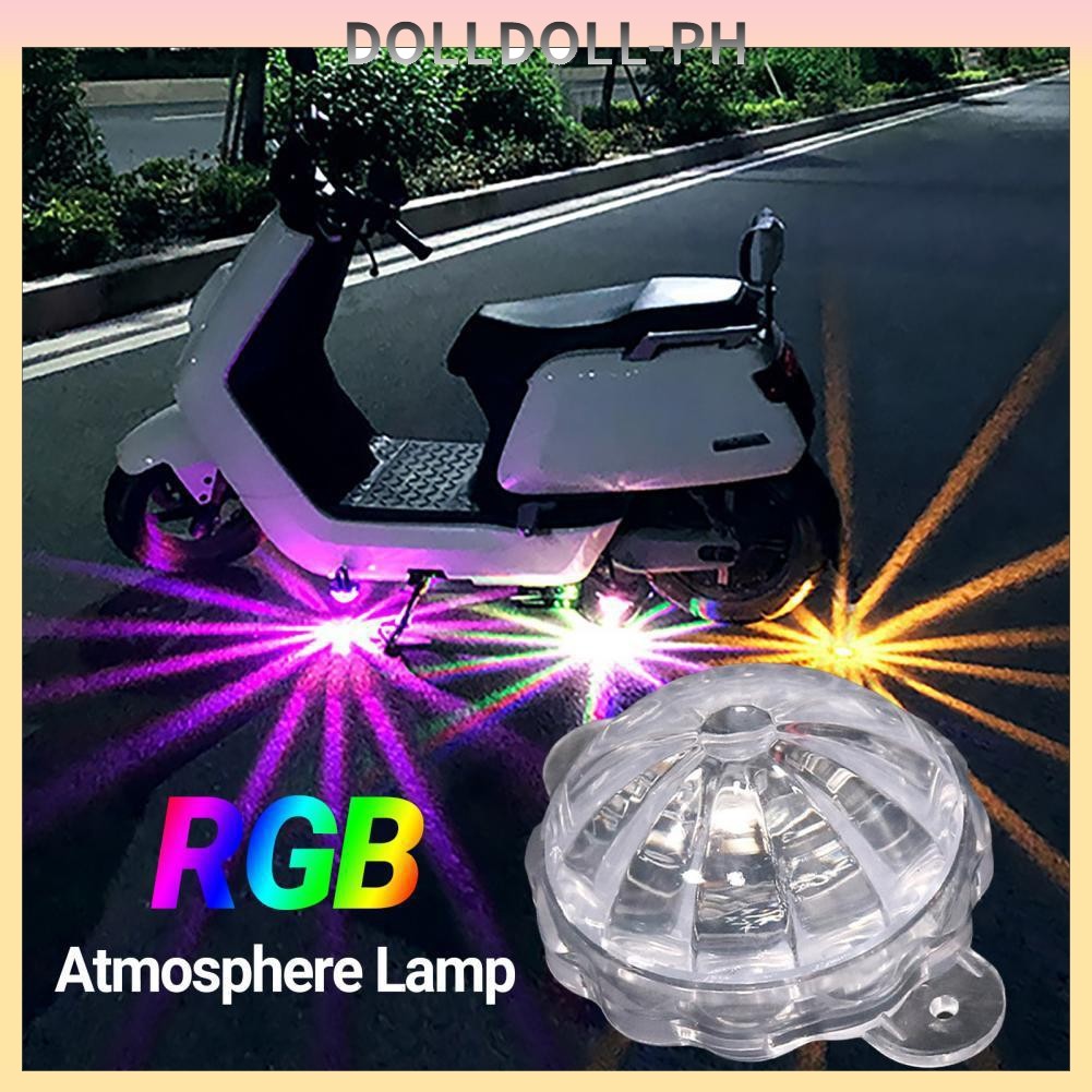 【DOLL Ready】Waterproof Motorcycle LED Underglow Light Colorful Lights ...