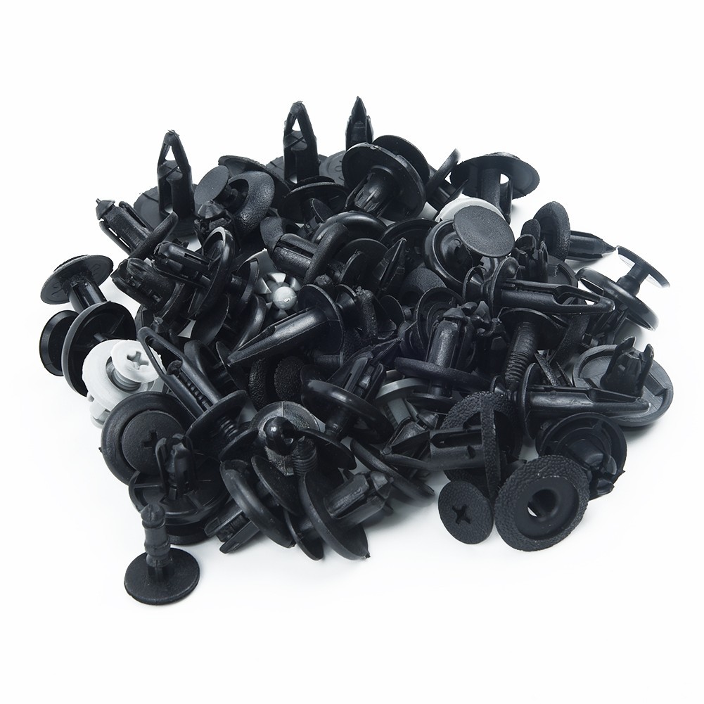(BABYCITY) 100pcs/Set Mixed Plastic Fastener Screw Rivets Clips Set For ...