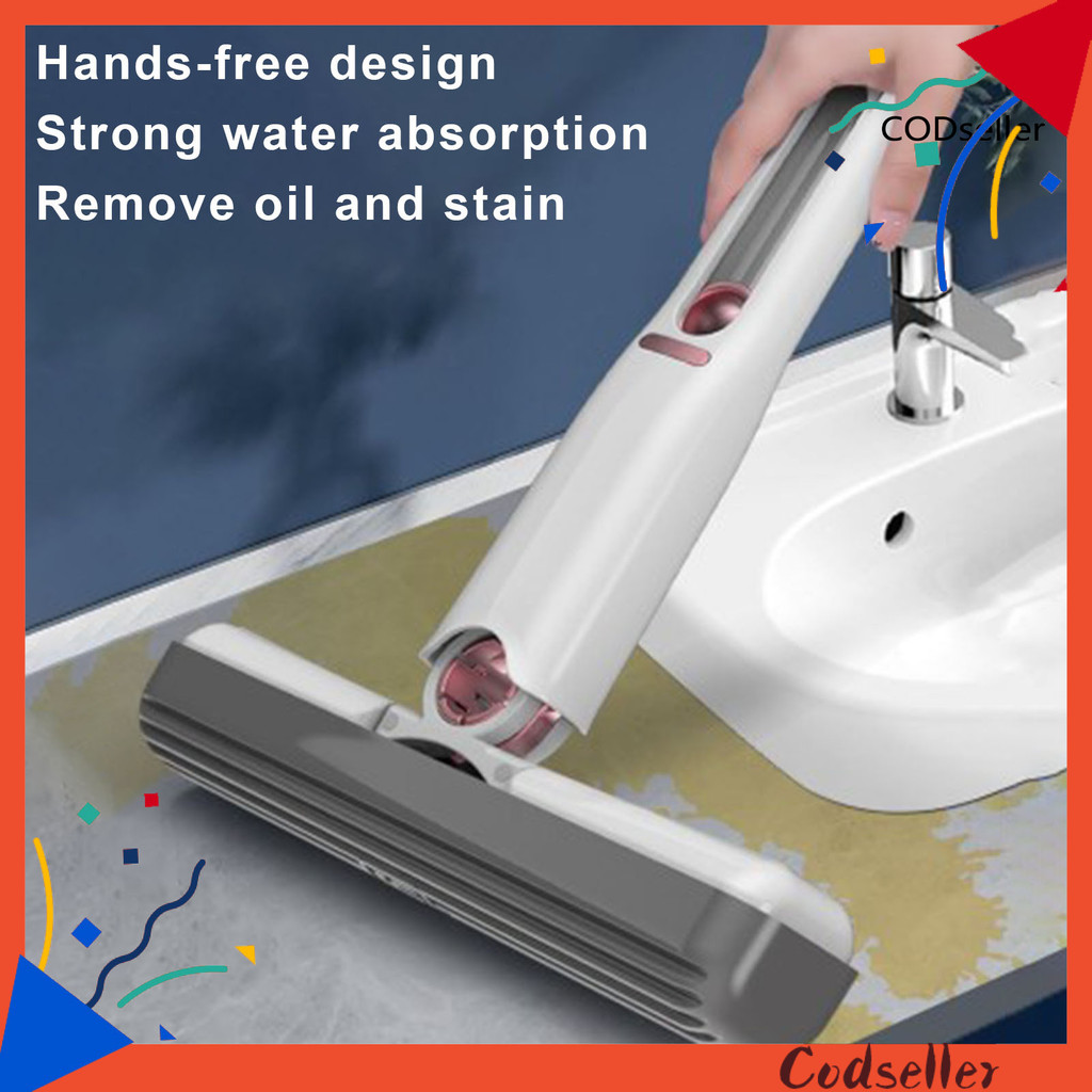 COD_Portable Mini Mop Water Absorption Oil Stain Removal Desktop Mop ...