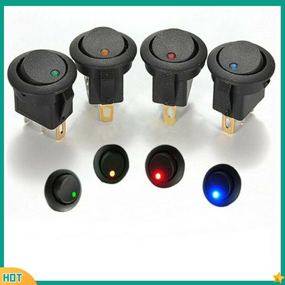 【good】 20A 12V DC Rocker switch LED lighting car and boat r | Shopee ...