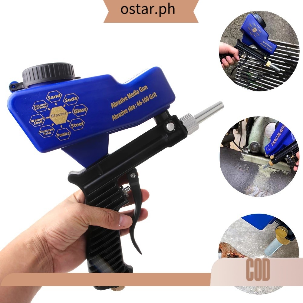 [COD] Air Sandblasting Machine Hand Held Sand Blaster Portable Shot ...