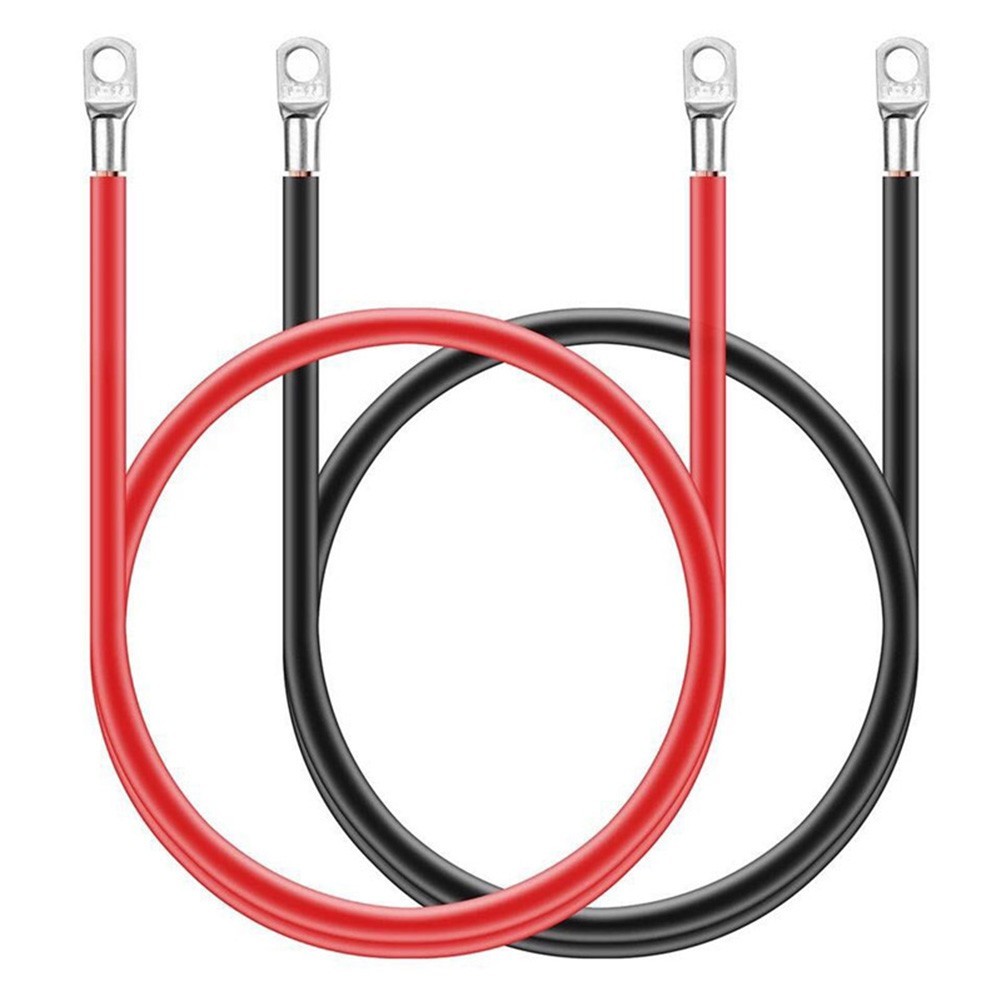 12V 2AWG Battery Connection Cable Copper Wire with Terminal For Car ...