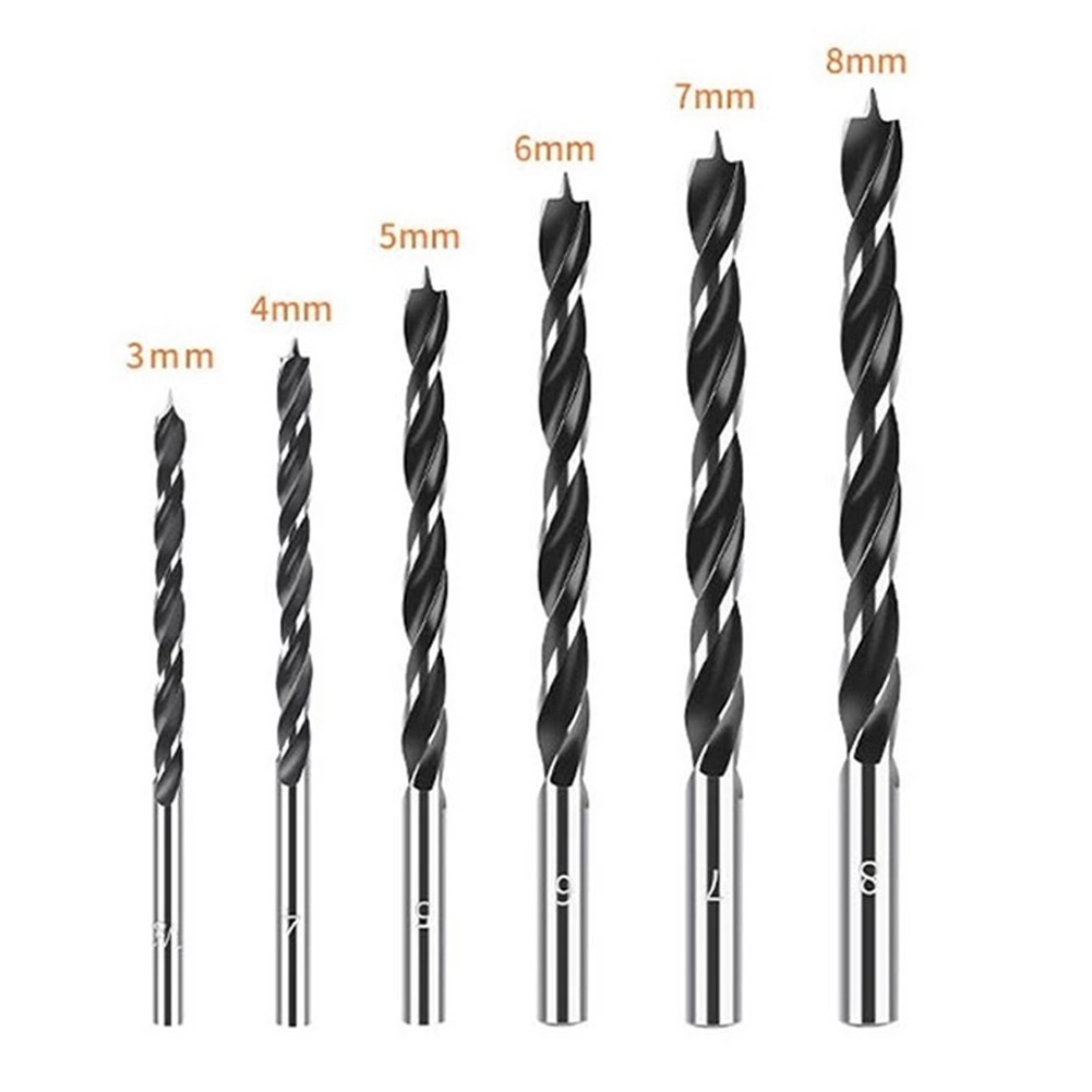 ⭐ Fast Shipping⭐ 6pcs Three-point Wood Drill Bit Set 3-8mm For ...