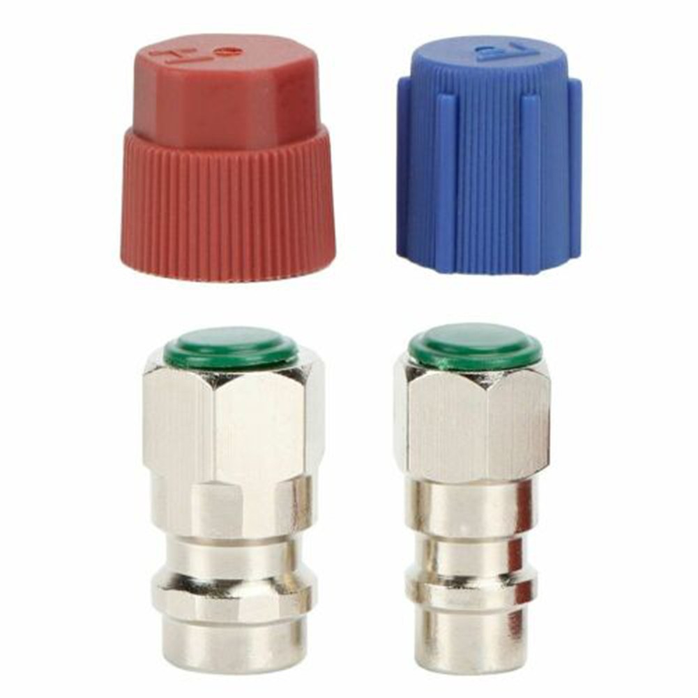 Car A/C R-12 to R-134a Retrofit Conversion Adapter Kit with 7/16 3/8 ...