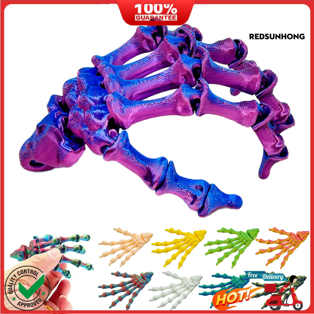 COD→ Ghost Hand Decoration Realistic 3D Printed Skeleton Hand Model ...