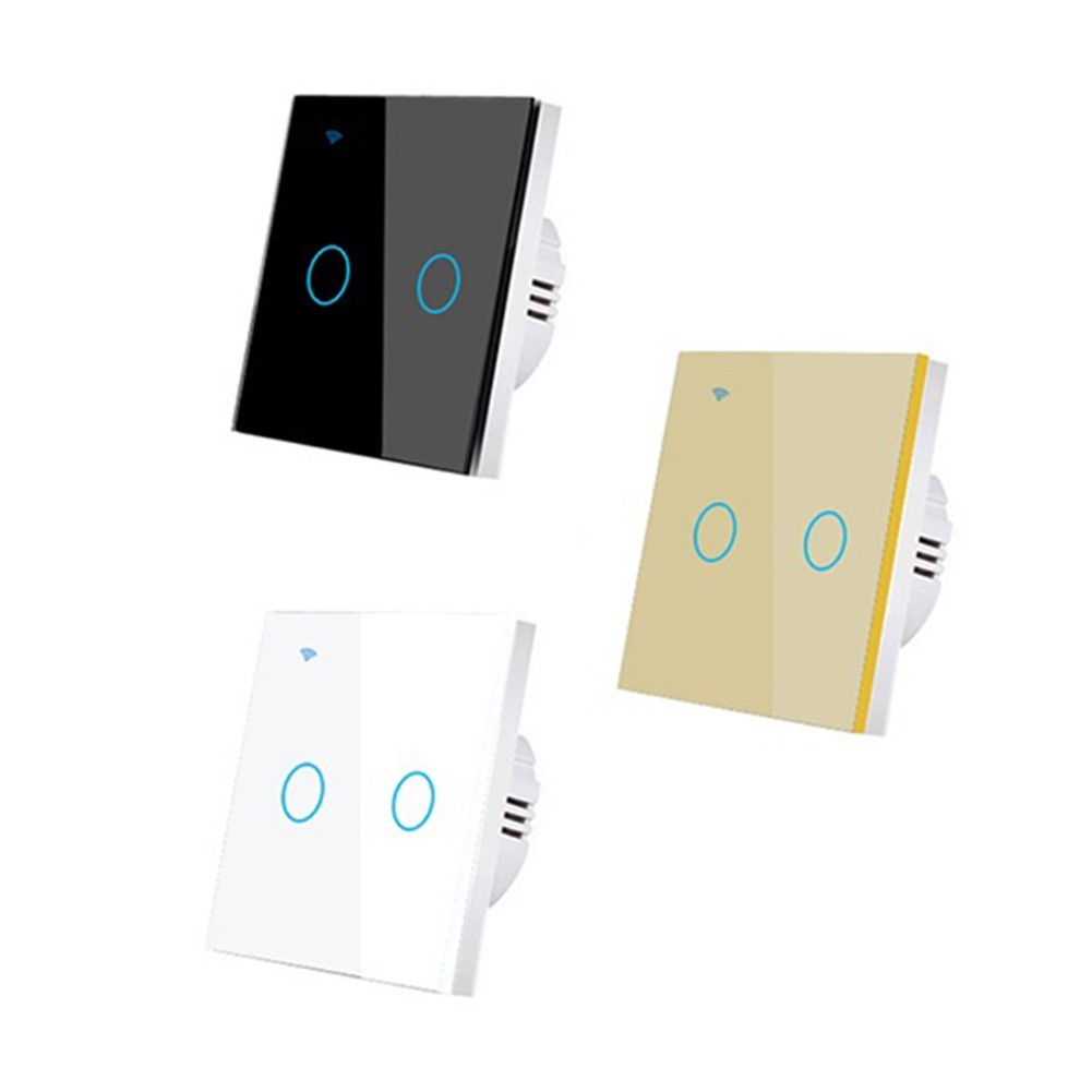 [TRC]Touch Light Switch 2 Way Tempered Glass Switch WiFi Smart Wall ...