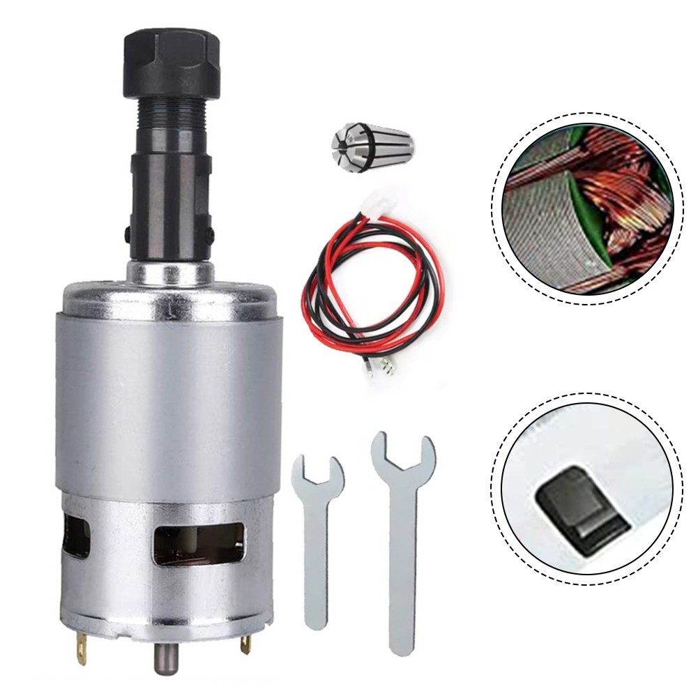 ⭐ Hot selling ⭐ CNC 775 Spindle Motor DC 12V-24V 20000RPM Electric ...