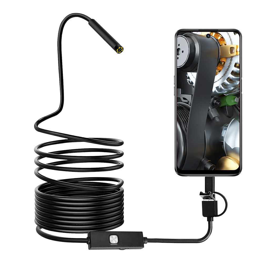 Endoscope 0.3MP Endoscope 3 in 1 Endoscope with Adjustable LEDs 1 meter ...