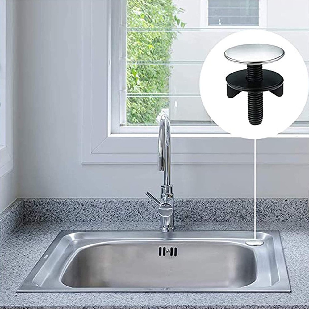 Stainless Steel Kitchen Sink Tap Hole Blanking Stopper Basin Cover 45mm ...