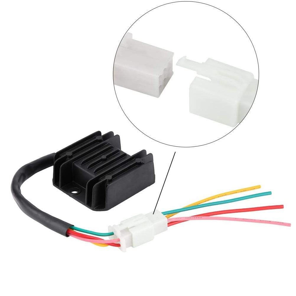 12V 4-Wire Voltage Regulator Rectifier For Motorcycle Scooter for ATV ...