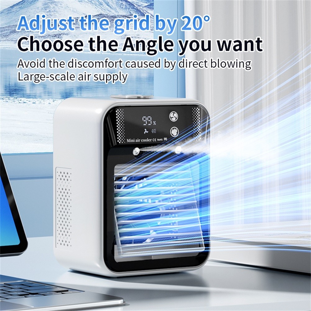 Spray Humidification Mini Small Air Conditioning Fan Desktop Water ...