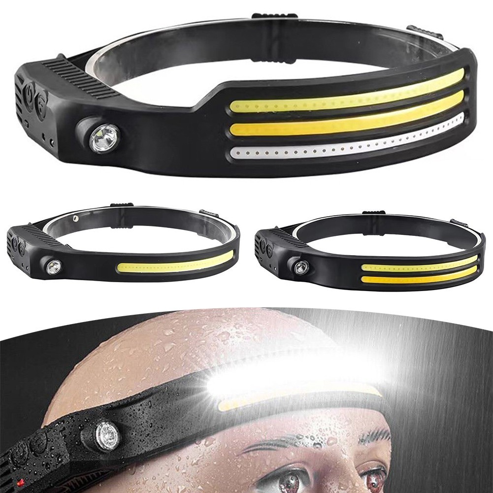 Ready Stock COB LED Headlamp Headlight Torch Flashlight Work Light ...