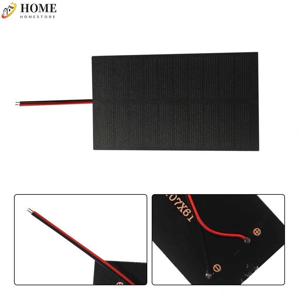 [homestore1] 2 X 1W5V Solar Panel DIY with Electronic Wire to Charge 3 ...