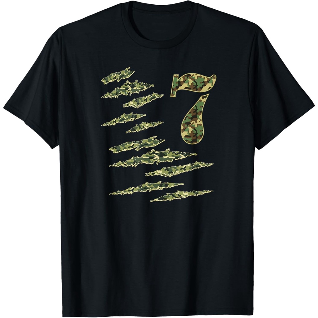 Camo Military Number 7 Year Old Soldier Camouflage T-Shirt | Shopee ...
