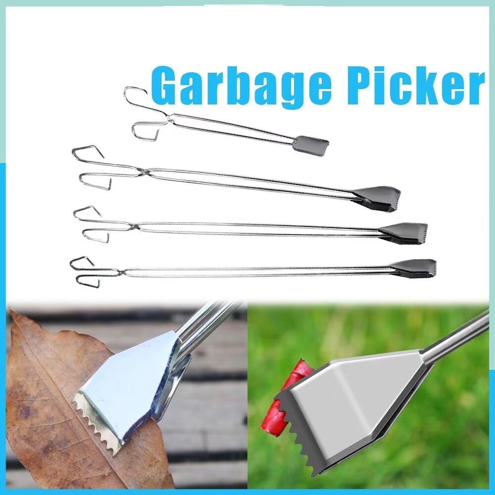 Metal Trash Garbage Pick Up Grabber Gripper Reaching Cleaning Tool Eel ...