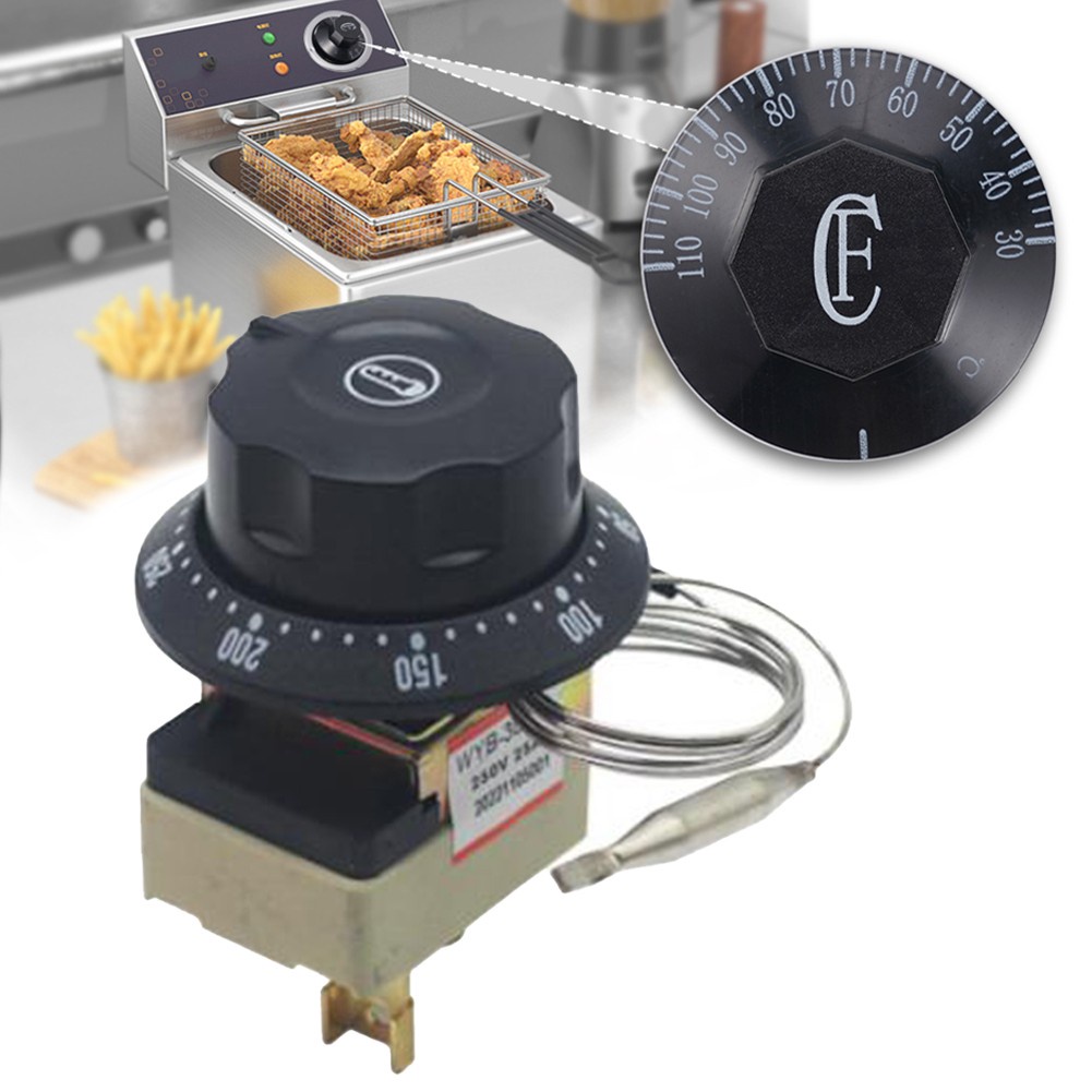 Rotary Temperature Controller 250V 16A Electric Oven Temperature ...