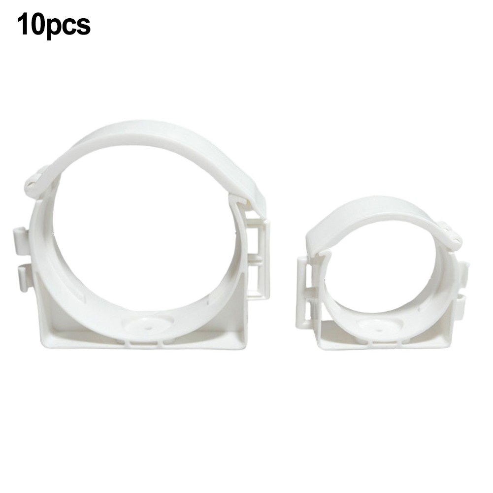 10pc Round Ducting Pipe Bracket Clip Clamp Holder Duct Tube Clip for 75 ...