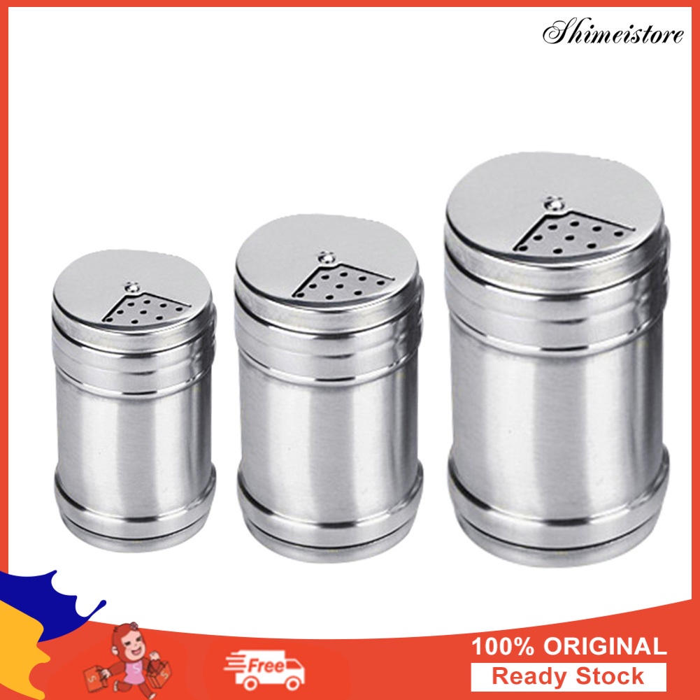 [COD]℠Stainless Steel Salt Pepper Seasoning Spice Condiment Shaker ...