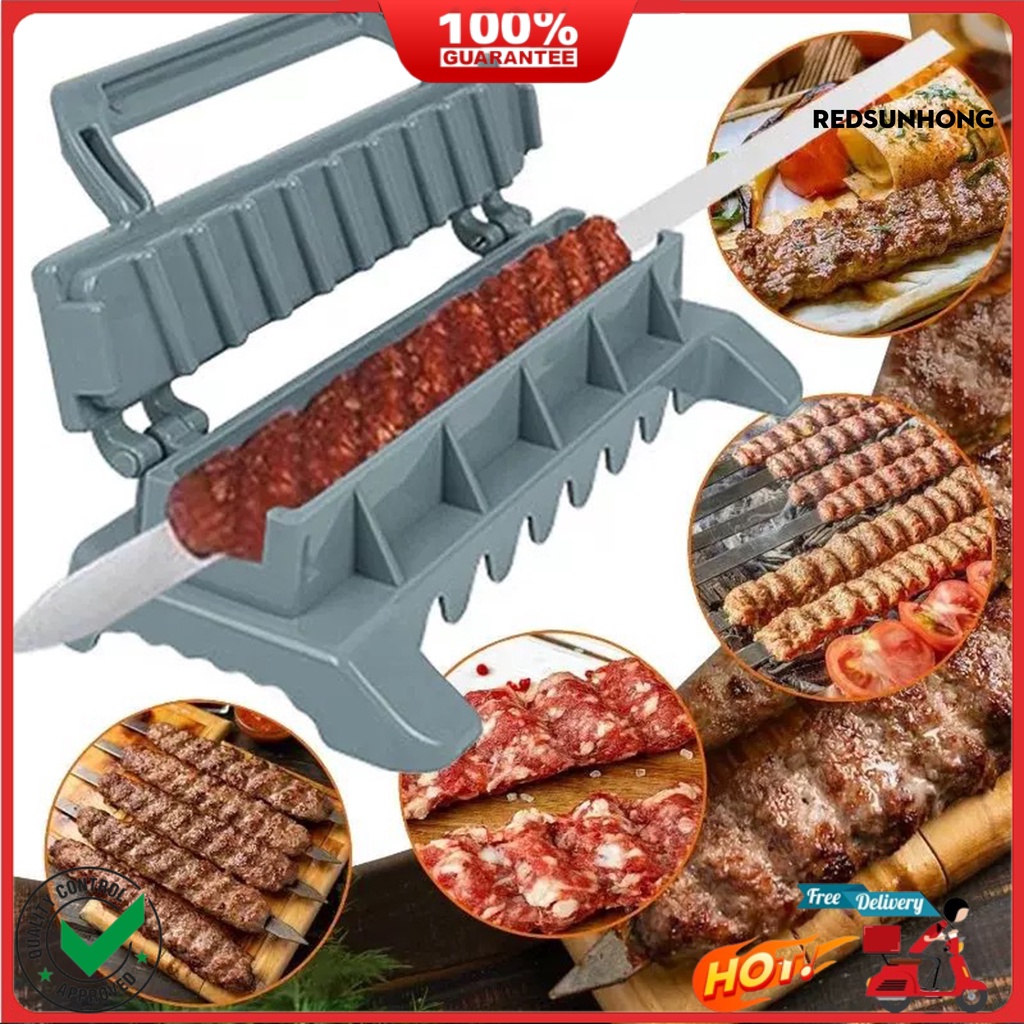 COD↫ Large Kebab Maker Manual Kabob Mold Portable Barbecue Skewers ...