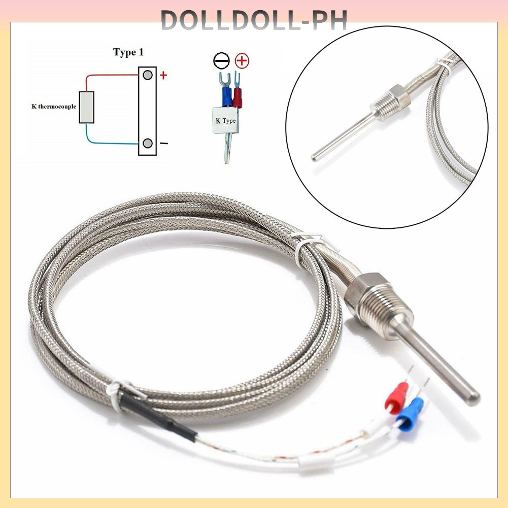 【DOLL Ready】Waterproof K Type Thermocouple - Temperature Sensor Probe ...