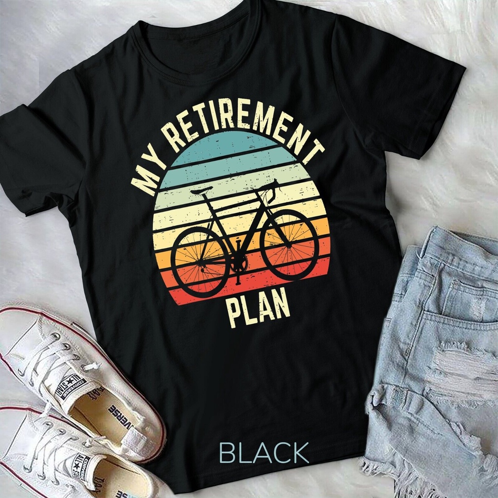 Vintage Bike Cycling My Retirement Plan Bicycle Ride Cyclist Unisex T ...