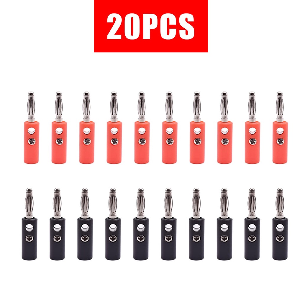 20pcs 4MM Banana Plug Male Audio Speaker Jack Amplifier Banana Plug ...