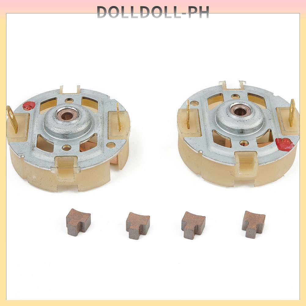 【DOLL Ready】2pcs Electric Drill Motor Carbon Brush Holder +4pcs Carbon ...
